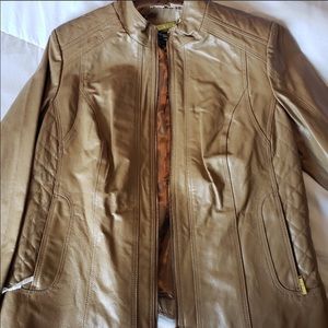 Iman Jackets & Coats | Black Quilted Leather Jacket With Faux Fur ...